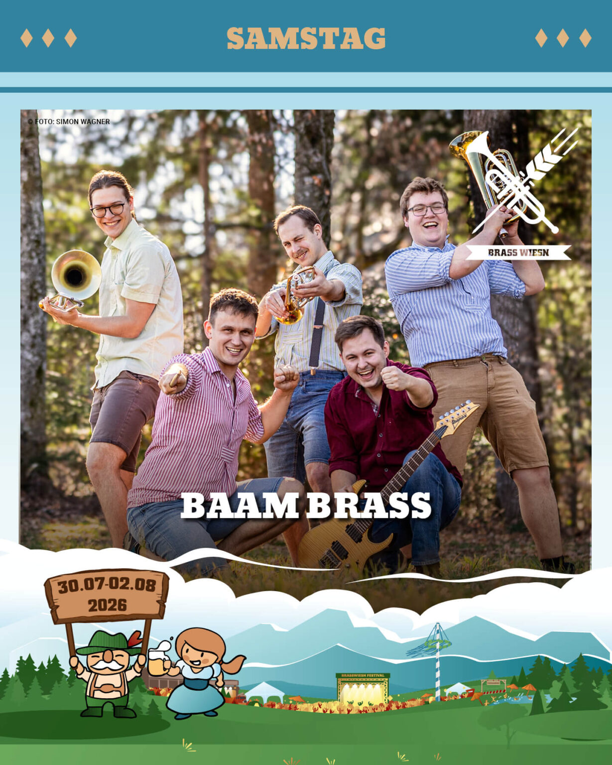 Brass Wiesn Programm 2026 – Line Up, Bands & Spielplan